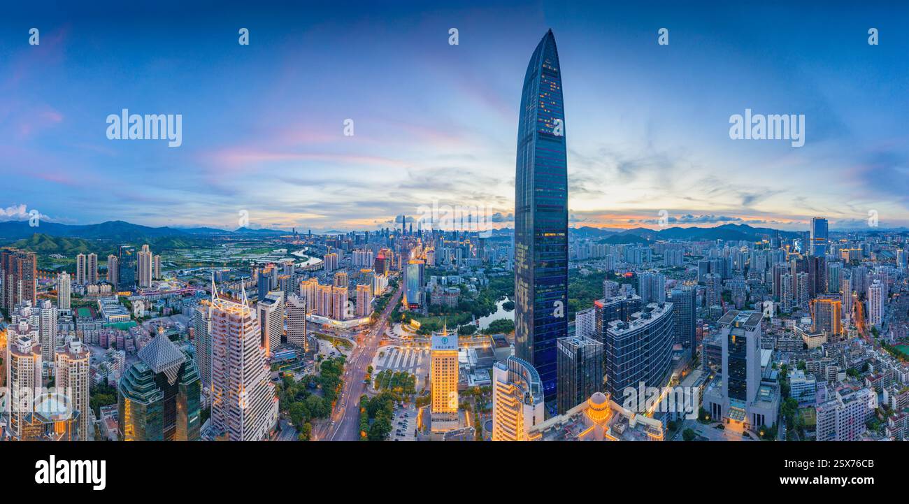 Urban scenery of Shenzhen City, Guangdong Province, China Stock Photo - Alamy