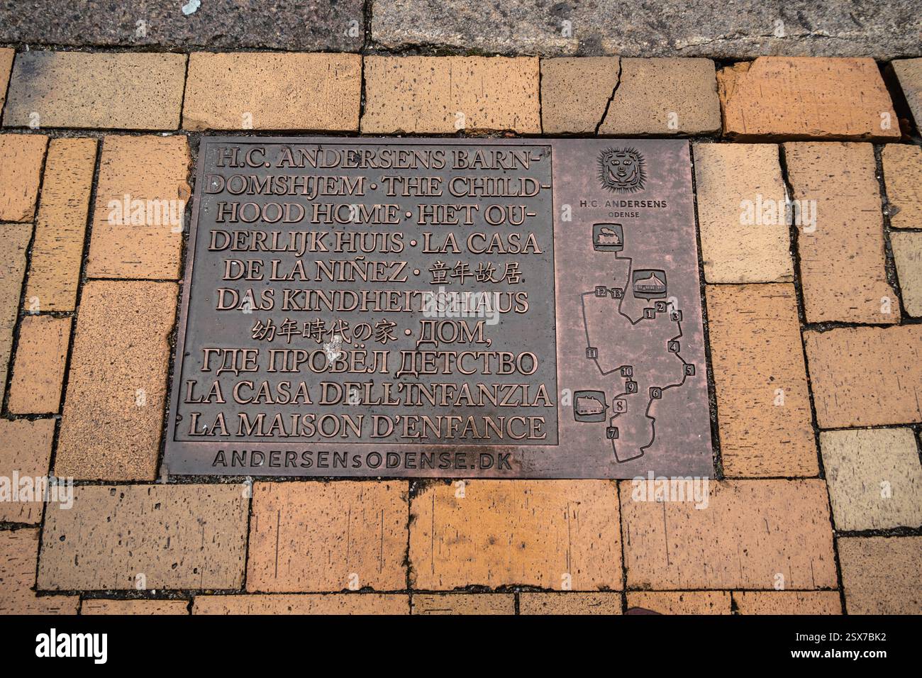 Odense, Denmark. 21st Feb, 2025. Andersen's childhood home (Danish: H.C ...