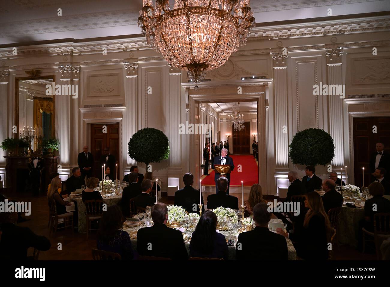 President Donald Trump addresses the National Governors Association ...