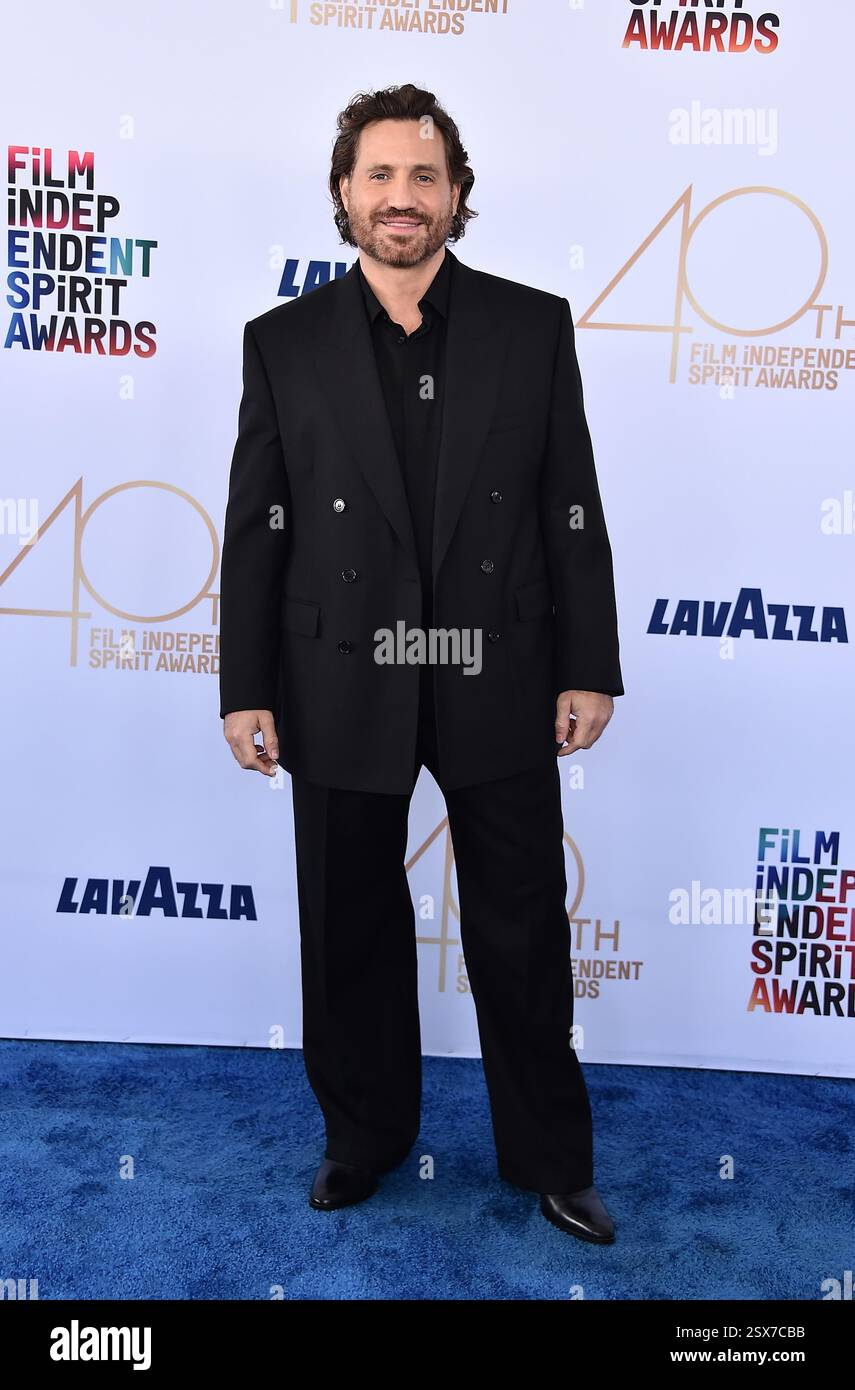 Santa Monica, USA. 22nd Feb, 2025. Edgar Ramirez arriving to the 40th ...