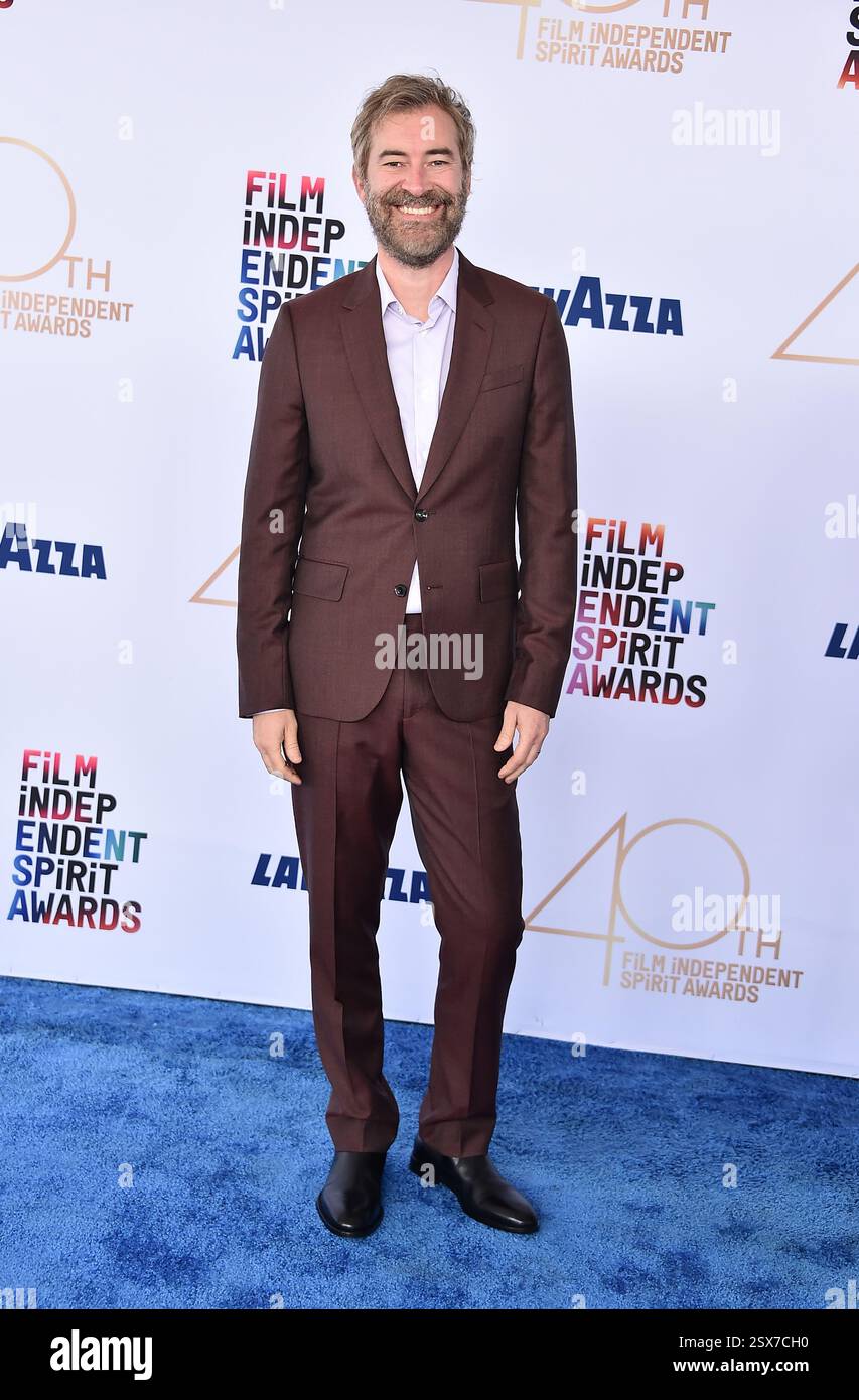 Santa Monica, USA. 22nd Feb, 2025. Mark Duplass arriving to the 40th ...
