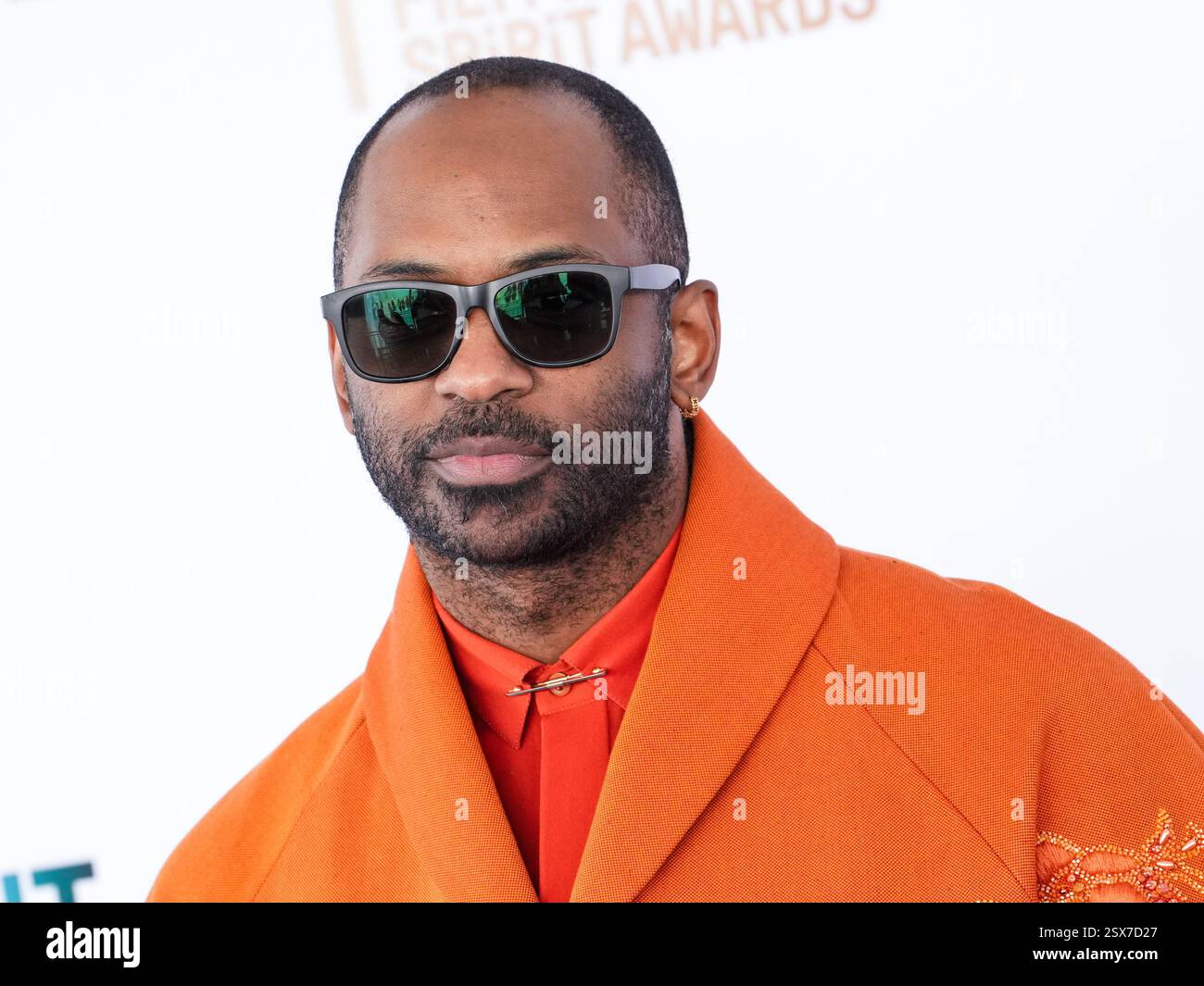 Los Angeles, USA. 22nd Feb, 2025. RaMell Ross walking on the red carpet ...