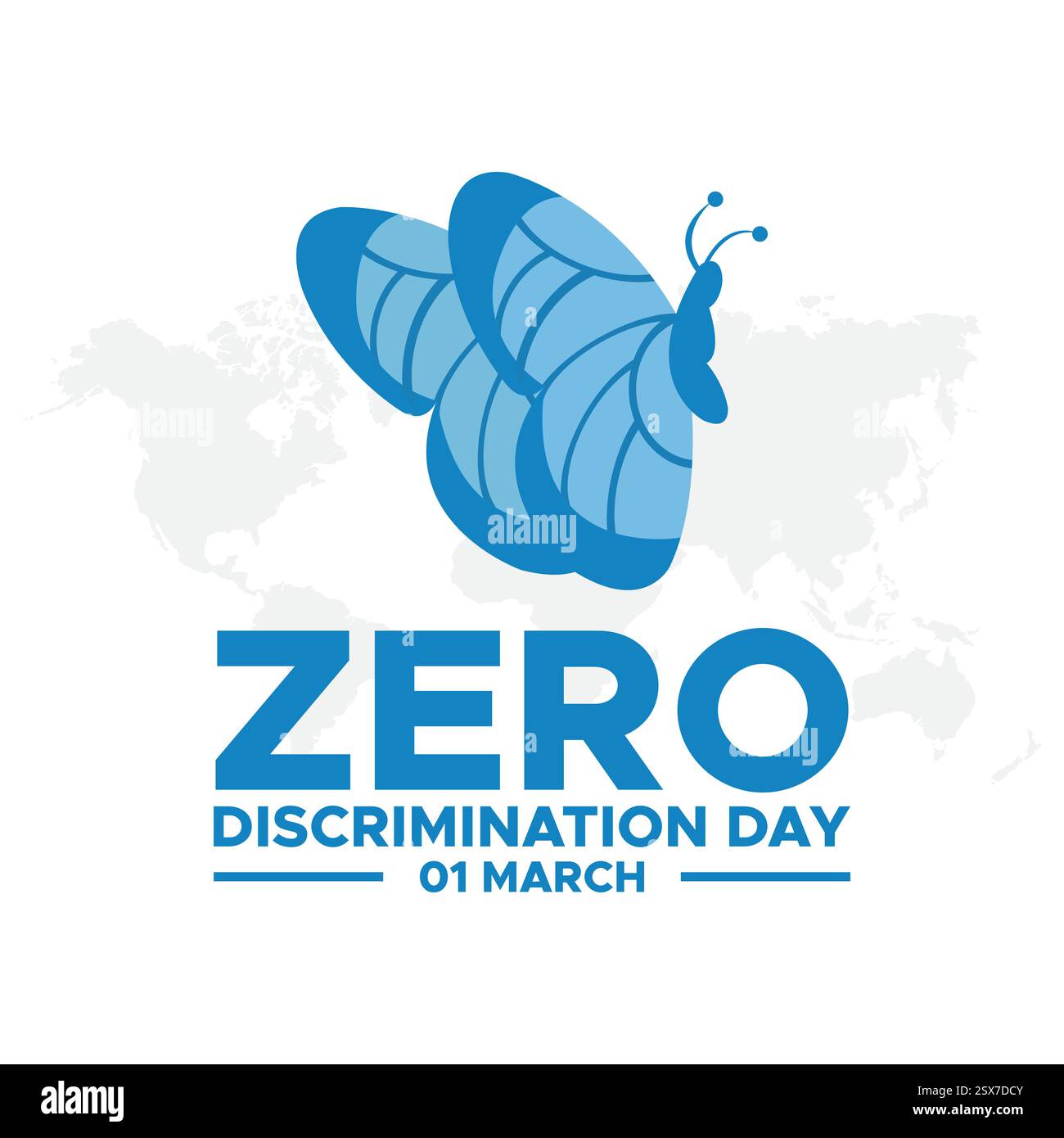 Zero Discrimination Day. Zero Discrimination concept background. vector ...