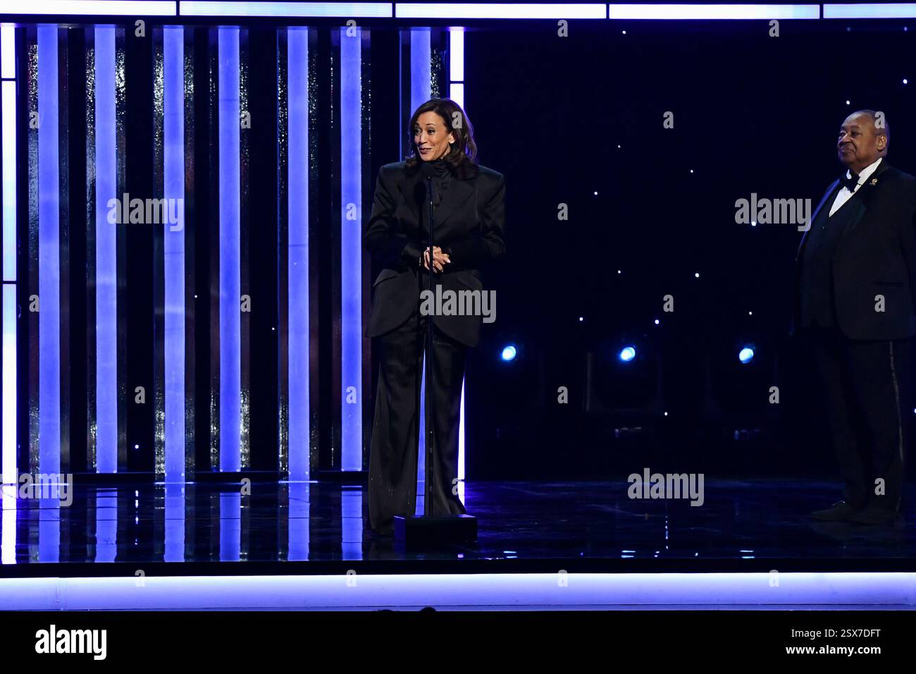 Former Vice President Kamala Harris accepts the chairman's award during ...