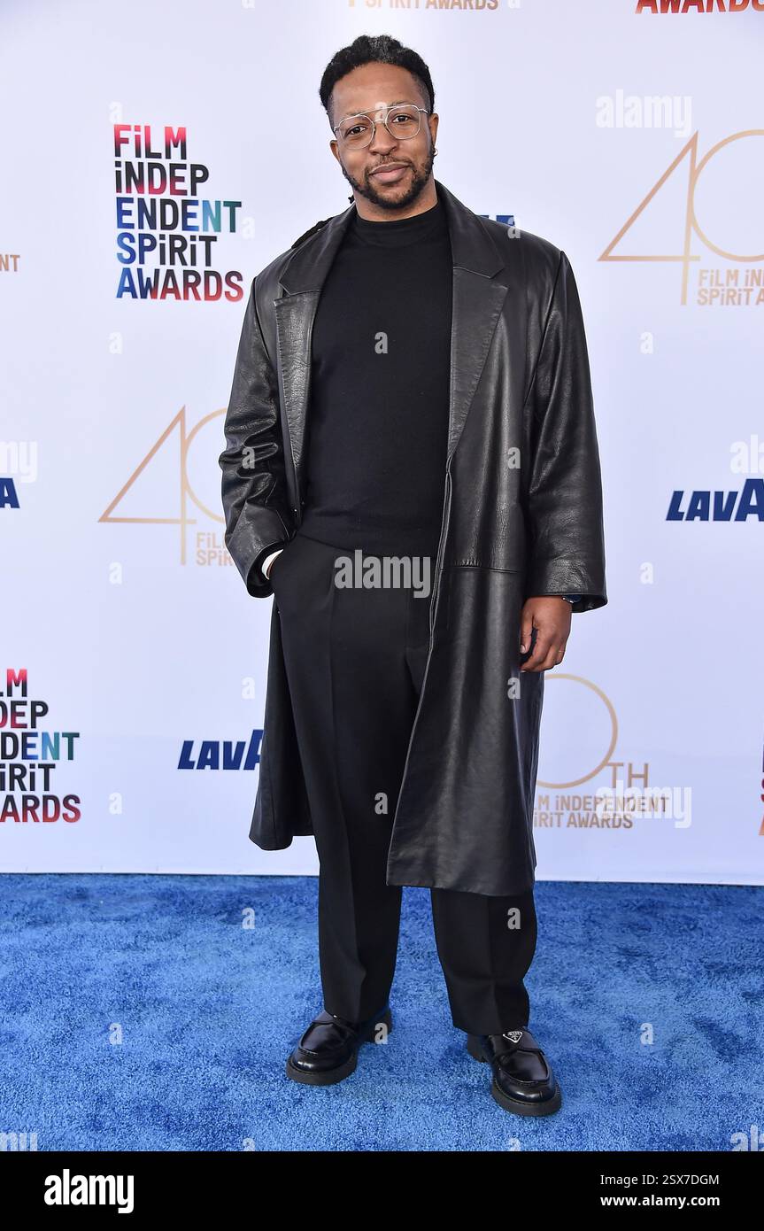 Santa Monica, USA. 22nd Feb, 2025. Jomo Fray arriving to the 40th Film ...