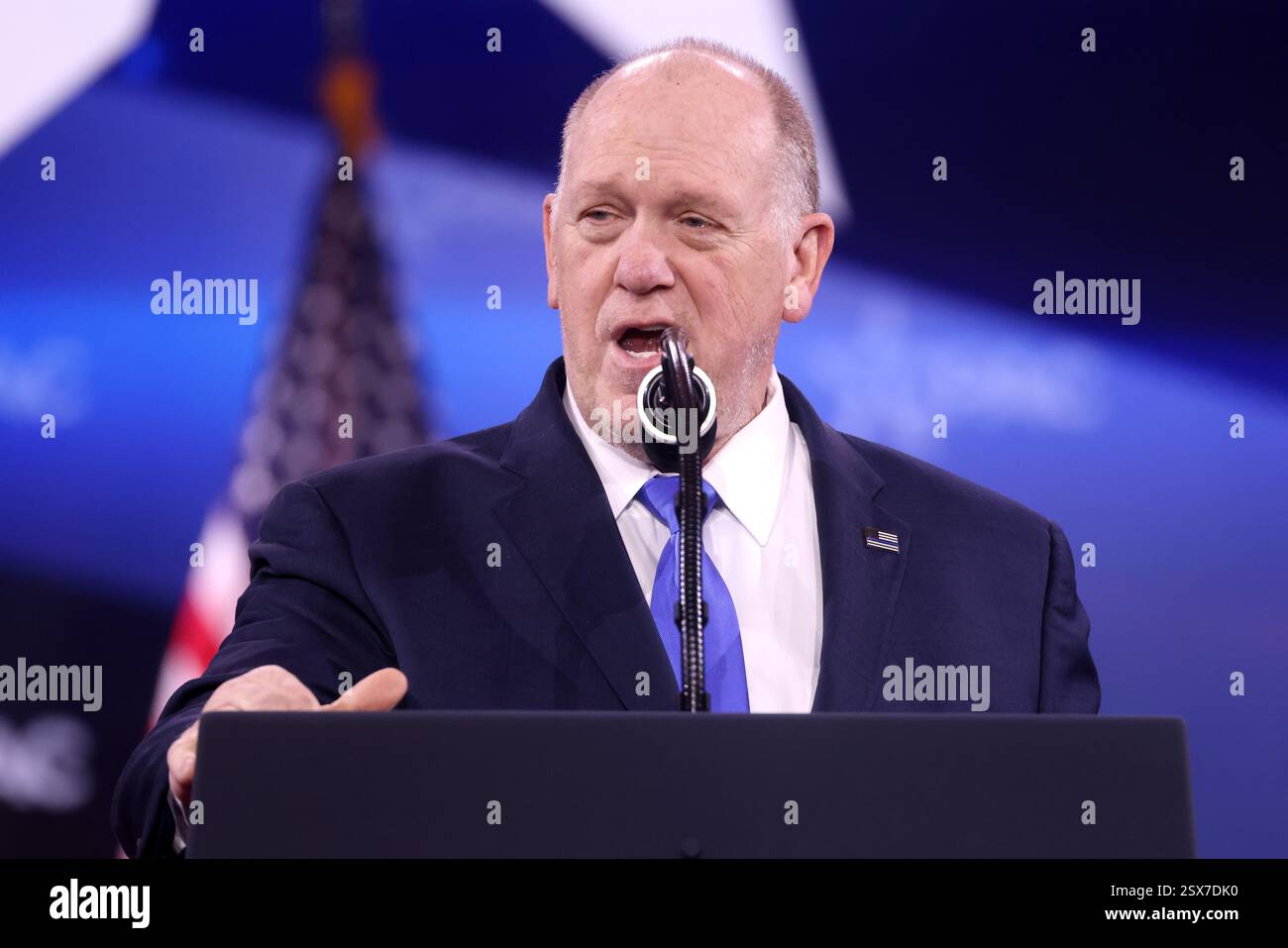 February 22, 2025, National Harbor, Maryland, USA: Border Czar THOMAS ...