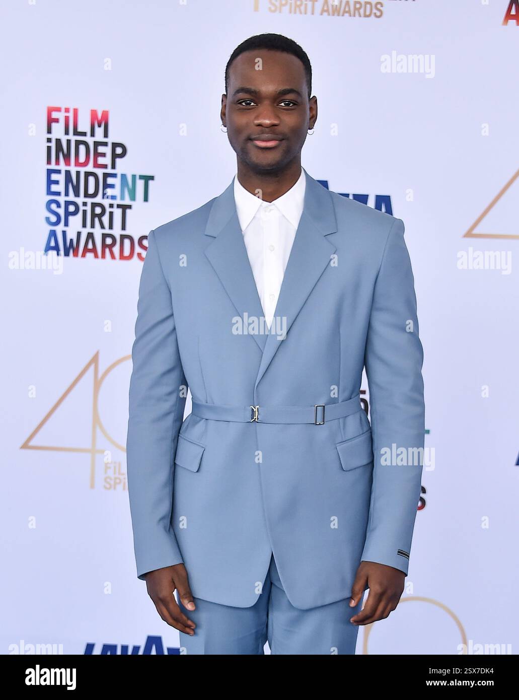 Santa Monica, USA. 22nd Feb, 2025. Ethan Herisse arriving to the 40th ...