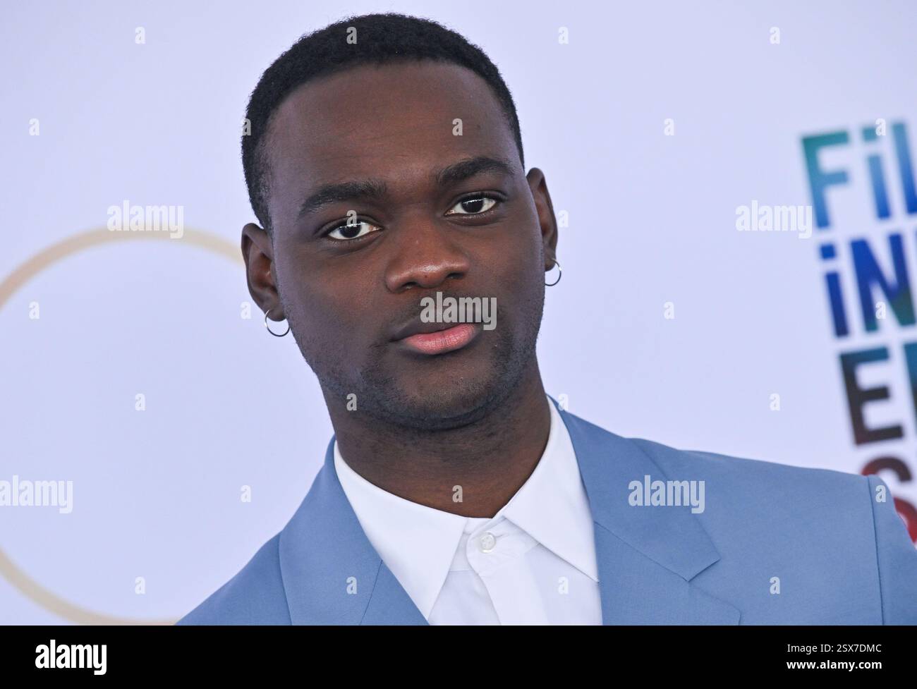 Santa Monica, USA. 22nd Feb, 2025. Ethan Herisse arriving to the 40th ...