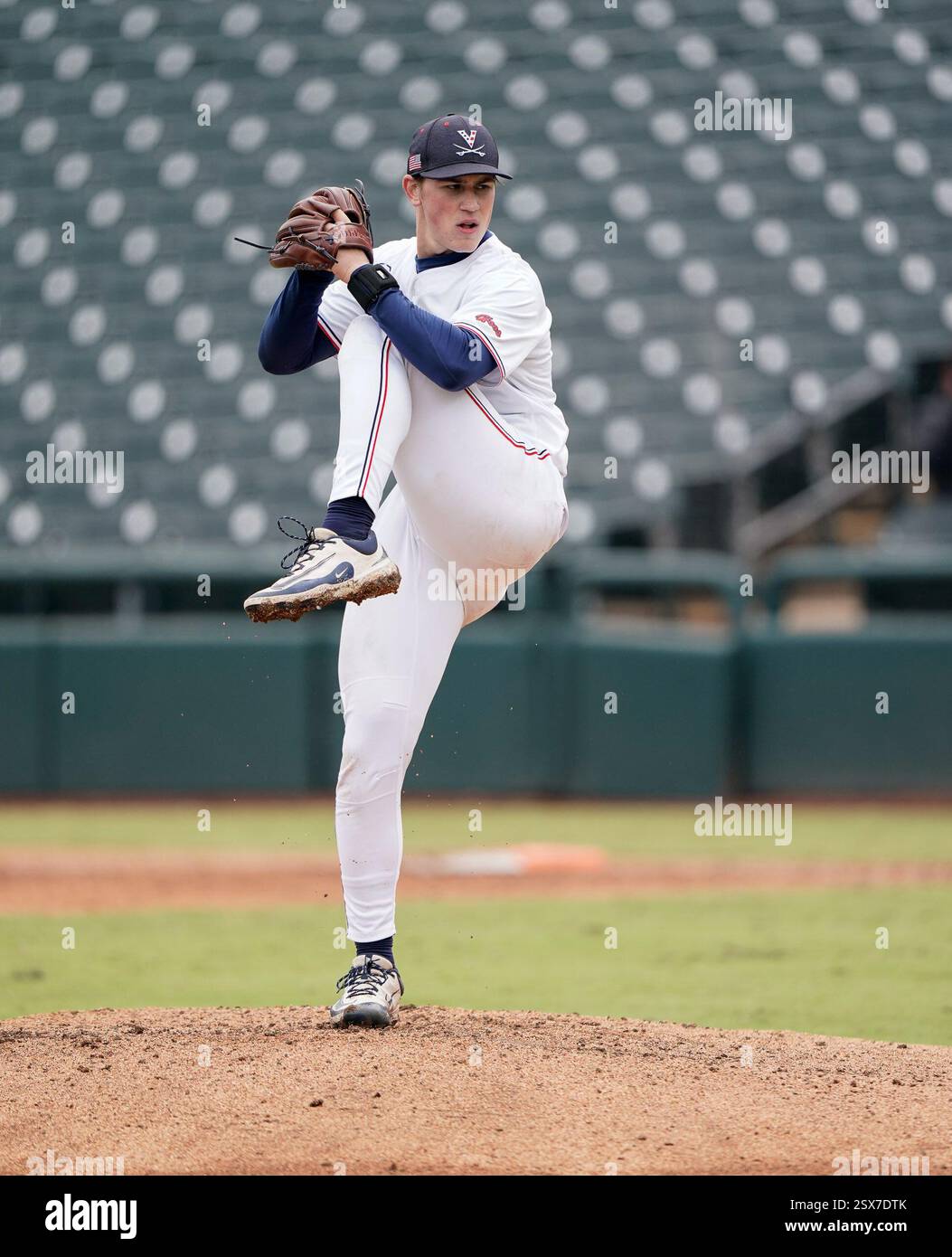 Virginia Cavaliers pitcher Bryson Moore (16) throws a pitch during the ...