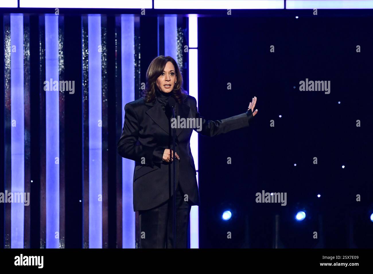 Former Vice President Kamala Harris accepts the chairman's award during ...