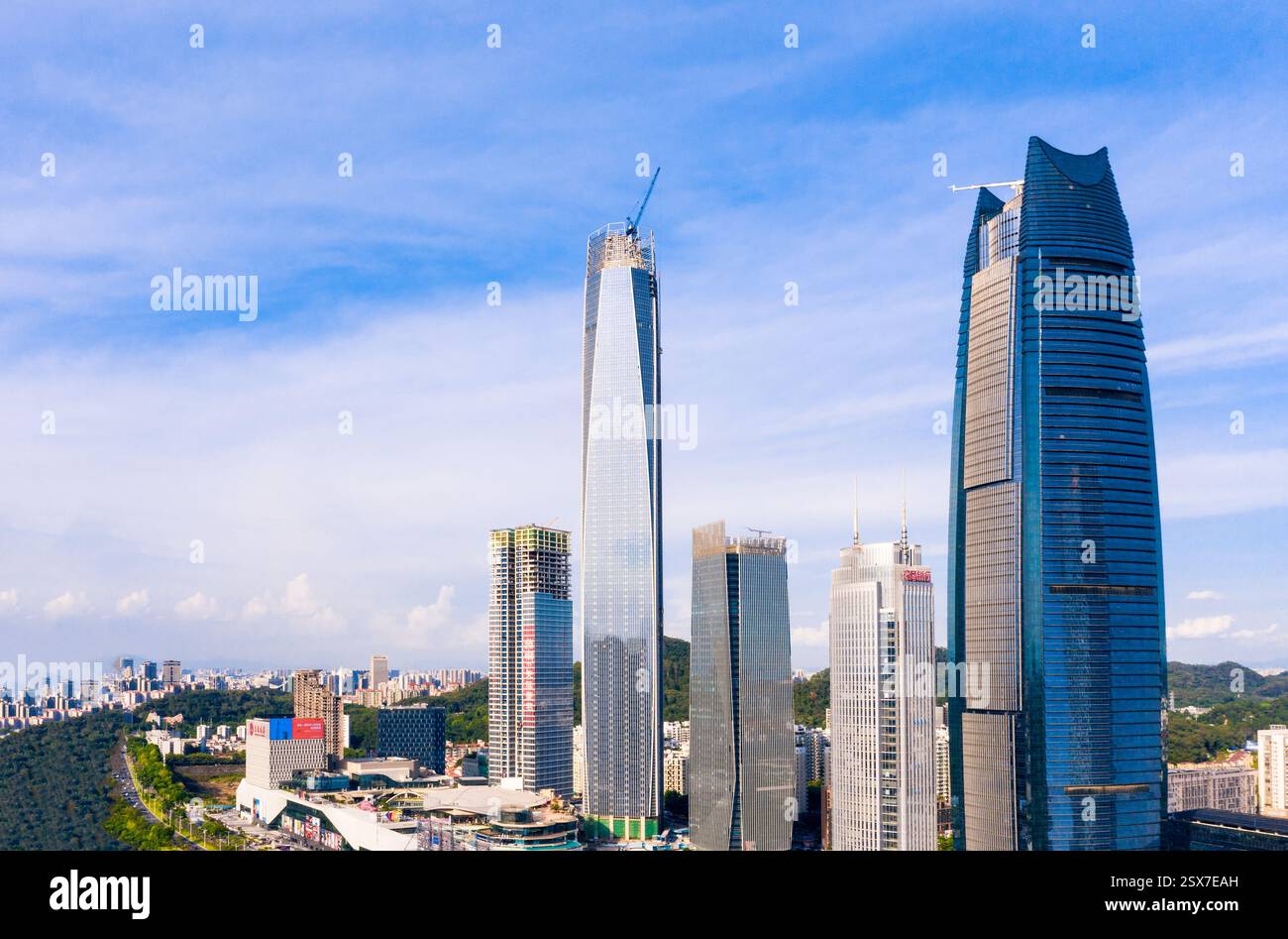 Urban Skyline of Dongguan City, Guangdong Province, China Stock Photo ...