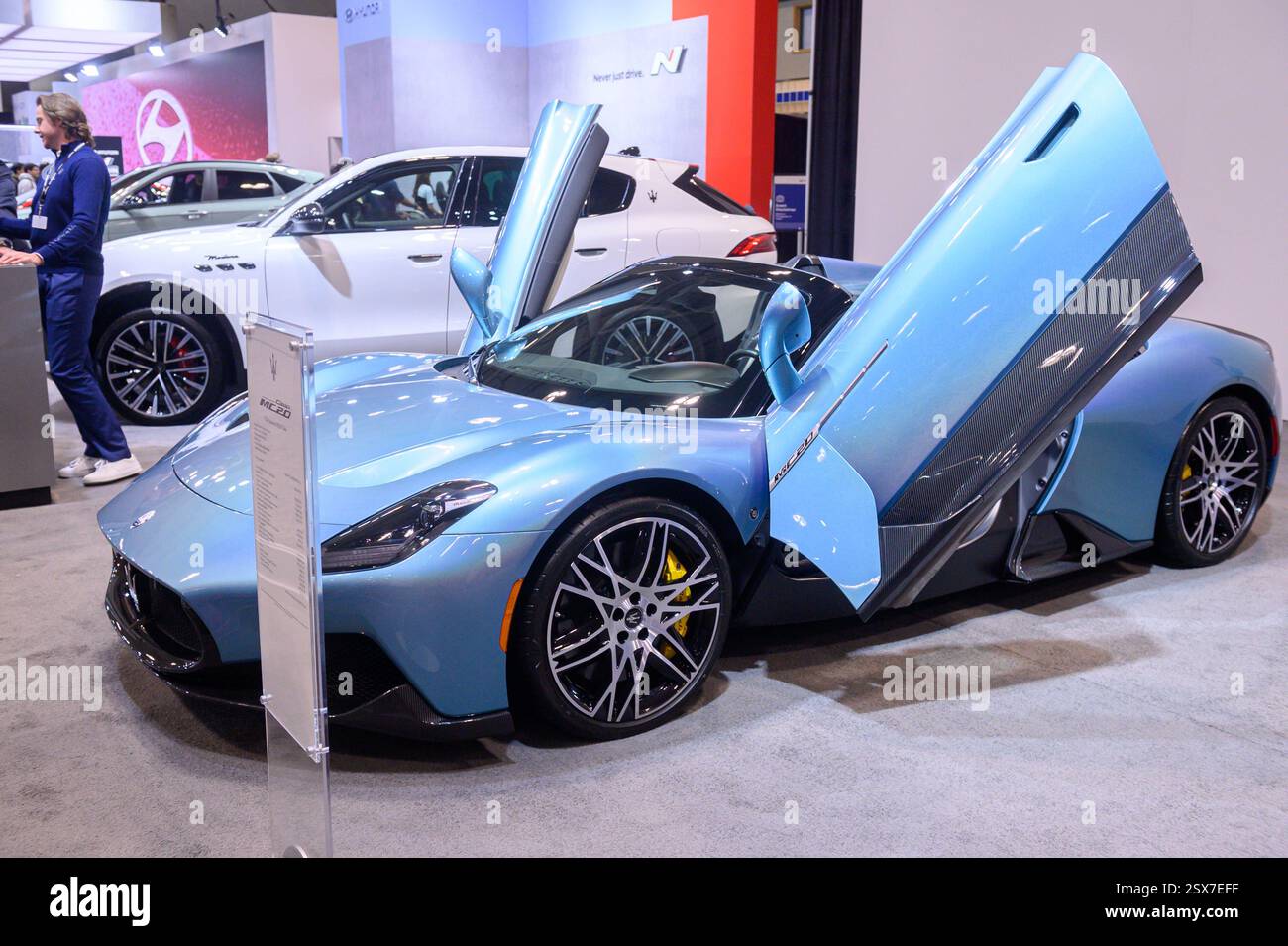 Toronto, ON, Canada - February 14, 2025: 2024 Maserati MC20 Cielo ...