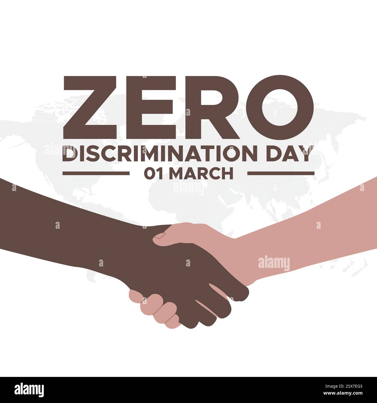 Zero Discrimination Day. Zero Discrimination concept background. vector ...