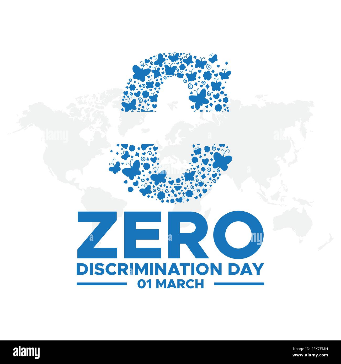 Zero Discrimination Day. Zero Discrimination concept background. vector ...