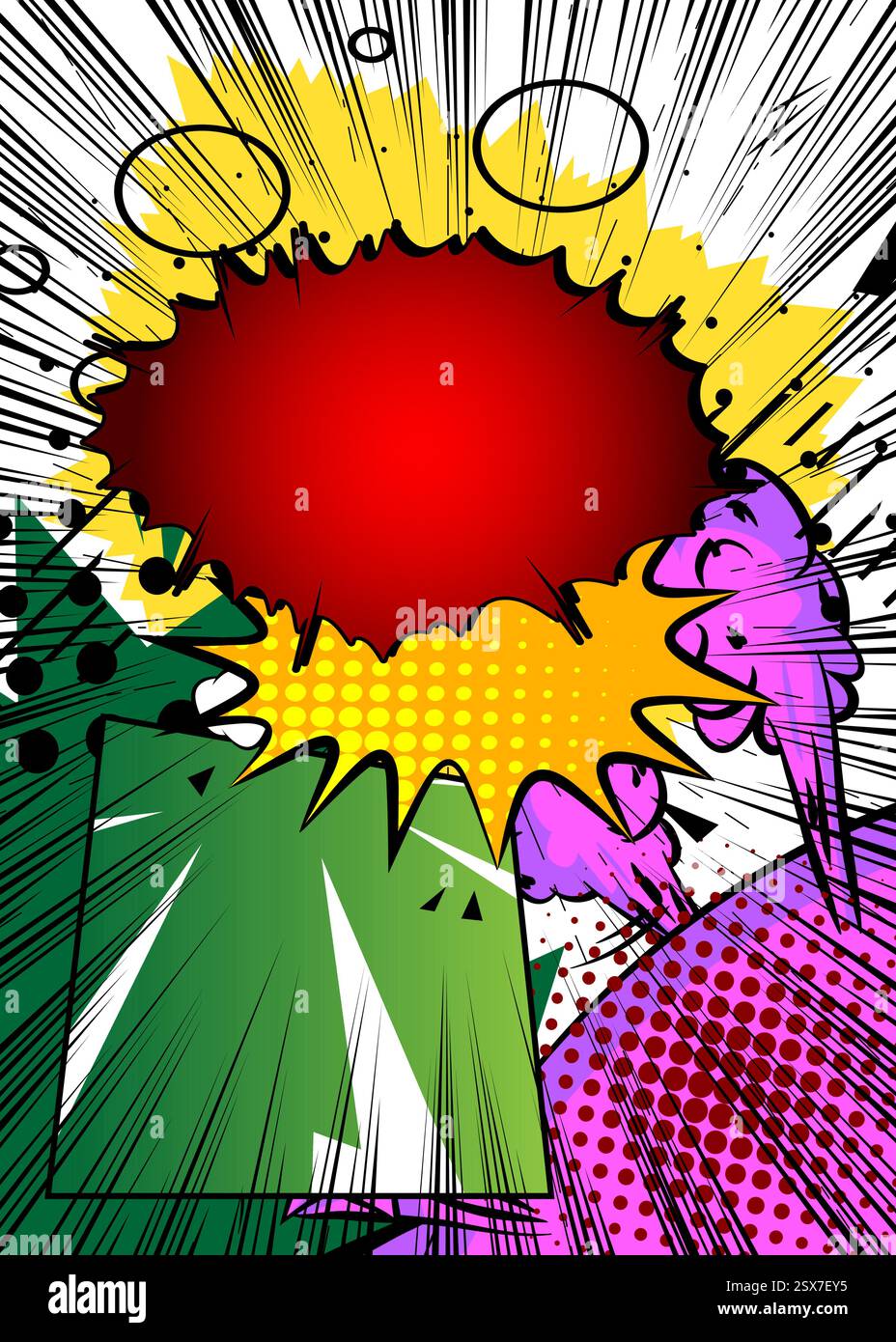 Cartoon super background, comic book backdrop. Retro vector comics pop ...