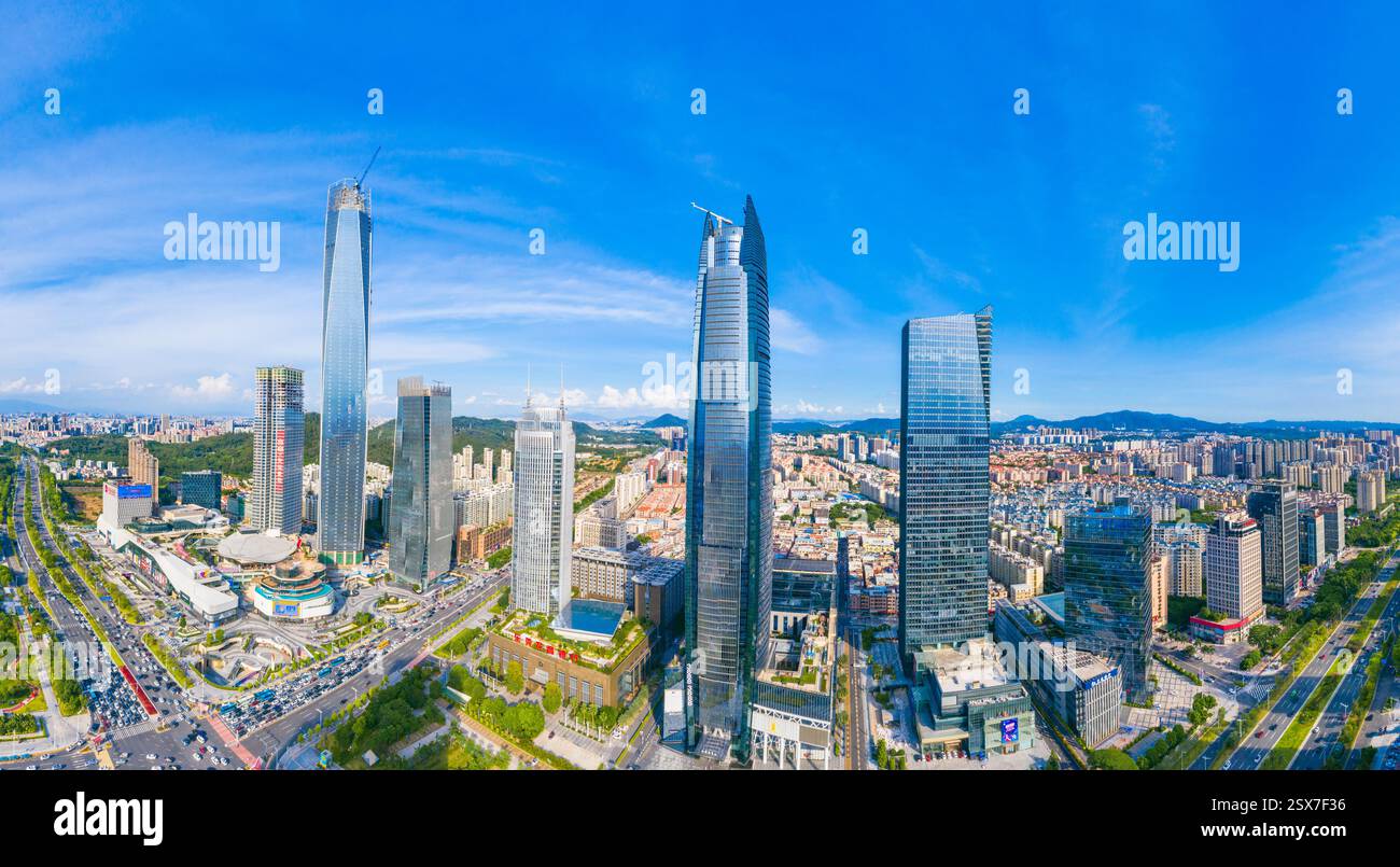 Urban Skyline of Dongguan City, Guangdong Province, China Stock Photo ...