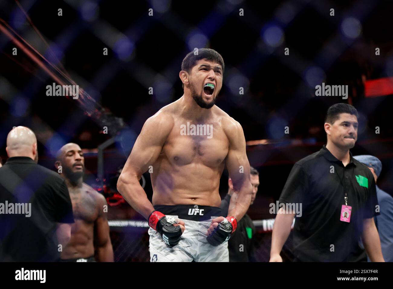 February 22, 2025, Seattle, Washington, USA: NURSULTON RUZIBOEV and ...