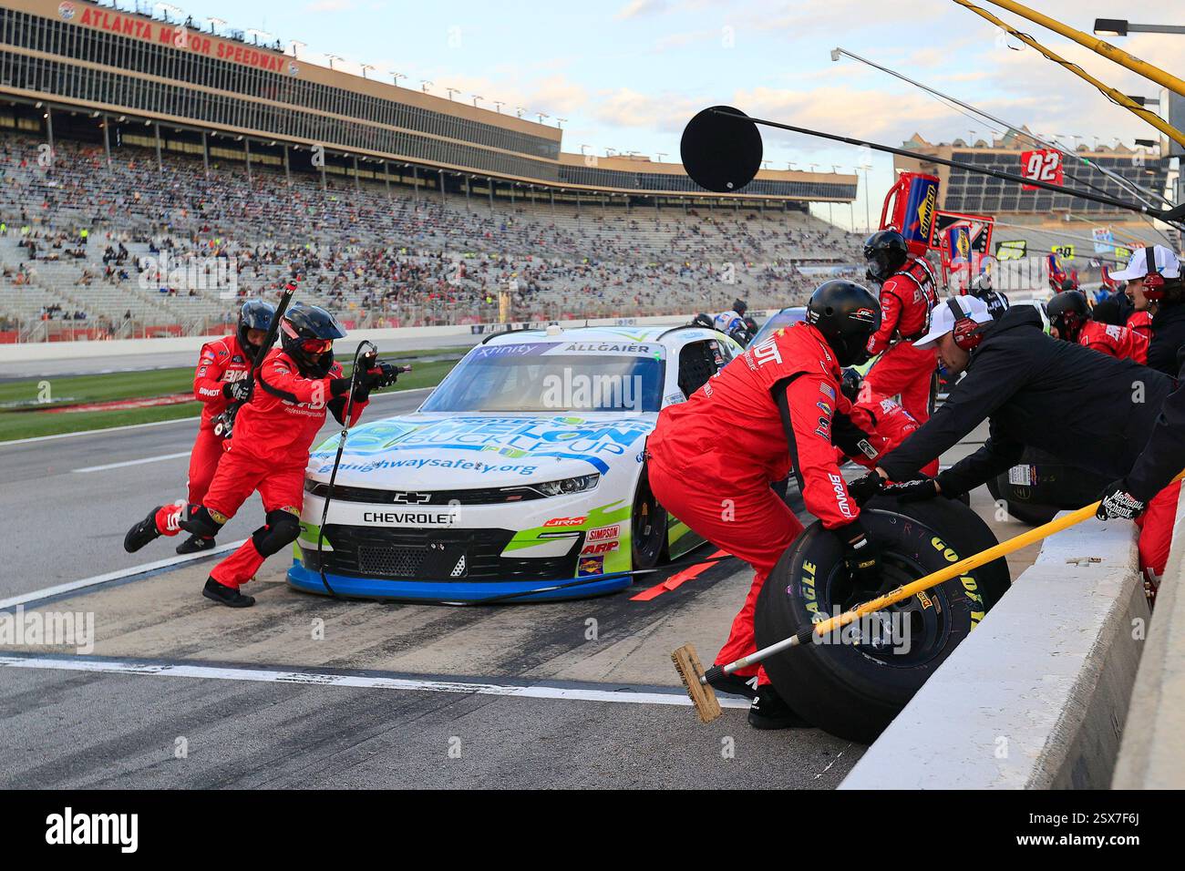 HAMPTON, GA - FEBRUARY 22: Justin Allgaier (#7 JR Motorsports Protect ...
