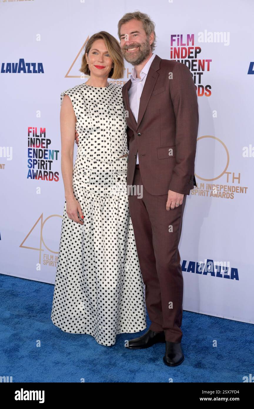 SANTA MONICA, USA. February 22, 2025: Katie Aselton & Mark Duplass at ...