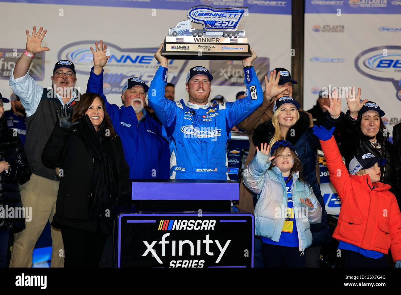 HAMPTON, GA - FEBRUARY 22: Austin Hill (#21 Richard Childress Racing ...