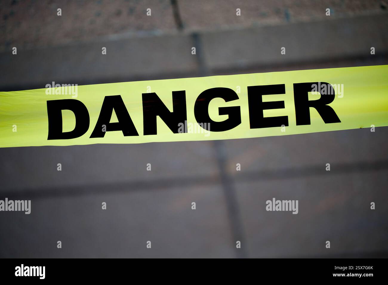 Danger Warning Tape – Caution Sign Stock Photo - Alamy