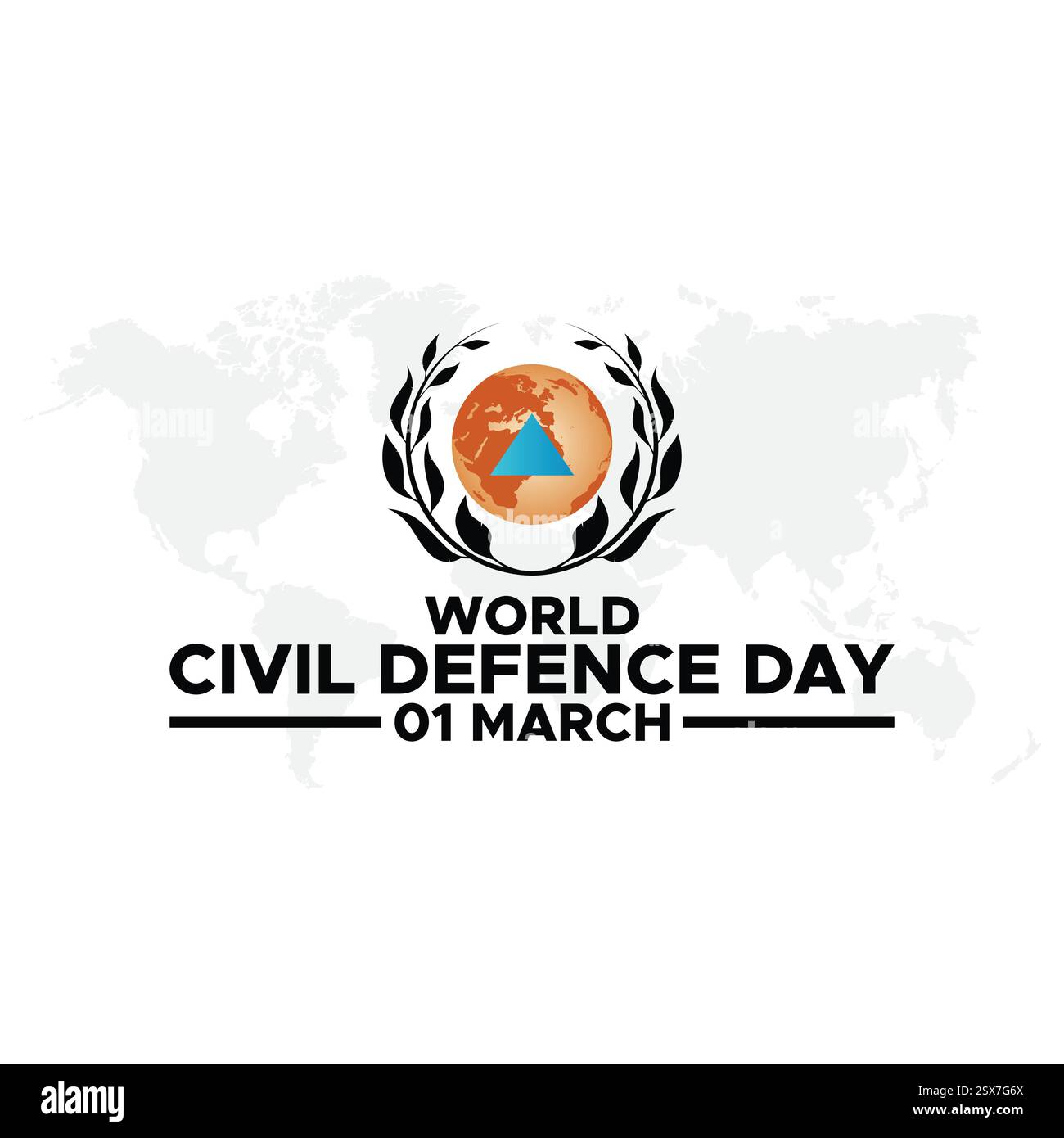World Civil Defence Day, greeting vector illustration, World Civil ...