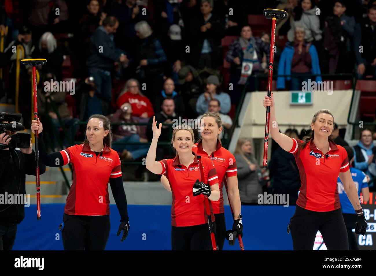 Fromleft to right, Team Canada skip Rachel Homan, Tracy Fleury, Sarah ...