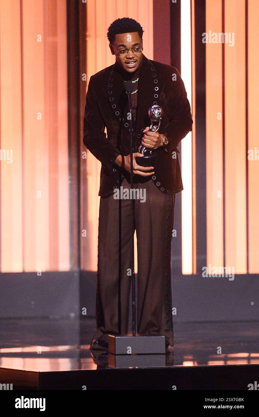 Michael Rainey Jr. accepts the award for outstanding actor in a drama ...