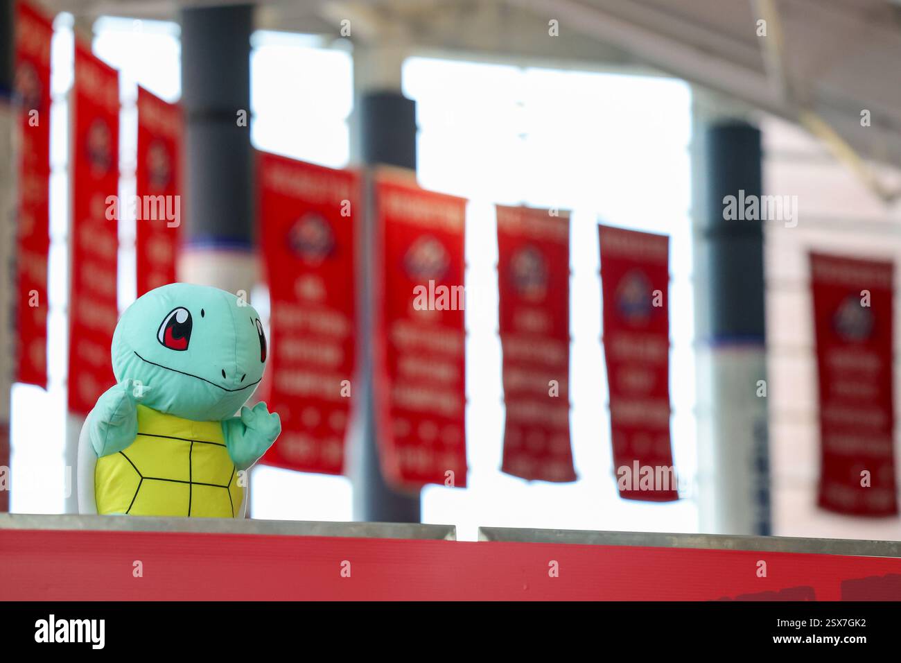 Rochester, New York, USA. 22nd Feb, 2025. A stuffed animal sits in ...