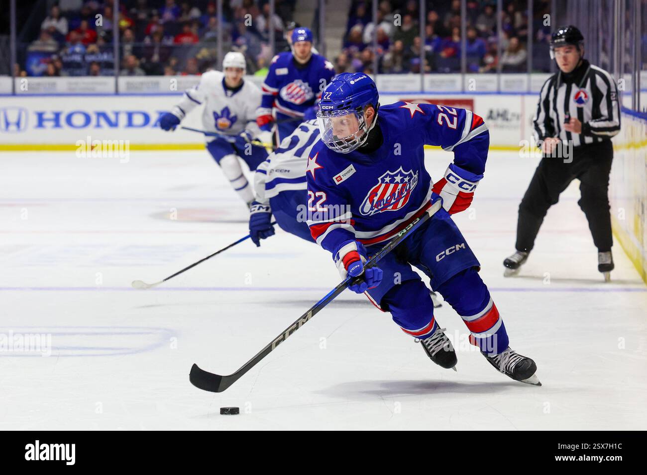 Rochester, New York, USA. 22nd Feb, 2025. Rochester Americans ...
