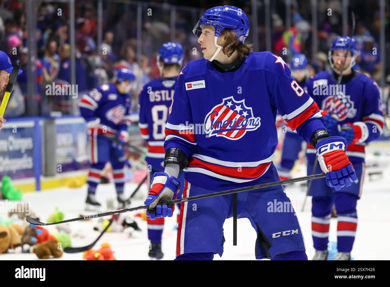 Rochester, New York, USA. 22nd Feb, 2025. Rochester Americans ...