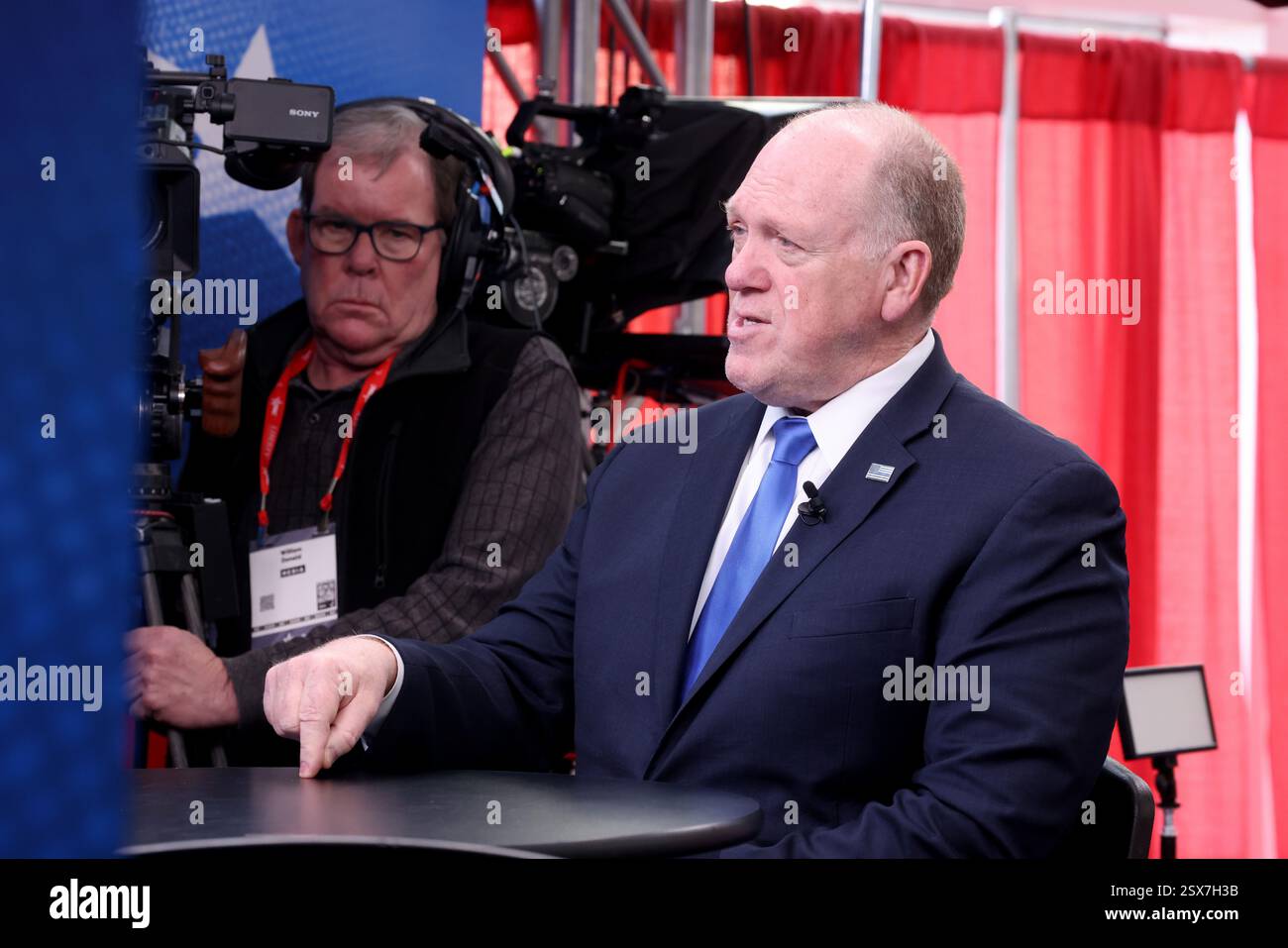 February 22, 2025, National Harbor, Maryland, USA: Border Czar THOMAS ...