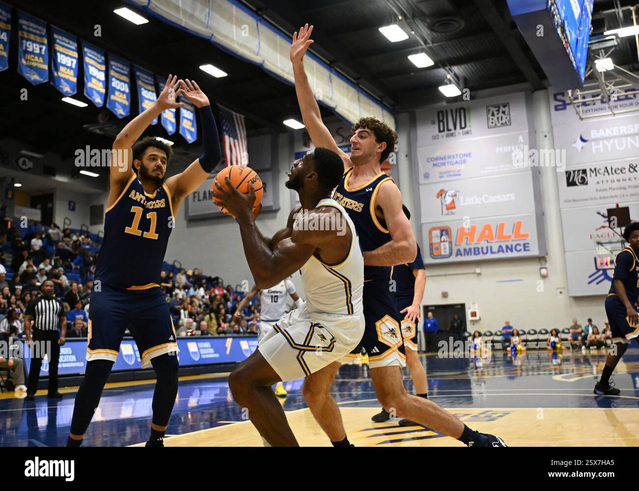 BAKERSFIELD, CA - FEBRUARY 22: Cal State Bakersfield Roadrunners ...