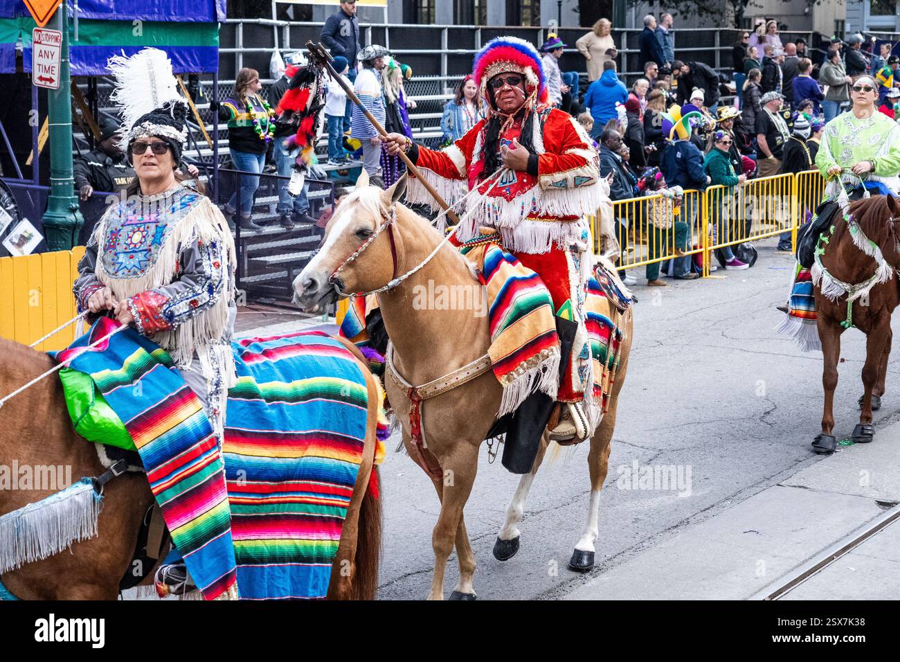 Paradegoers are seen during the Legion of Mars Parade Mardi Gras Parade ...