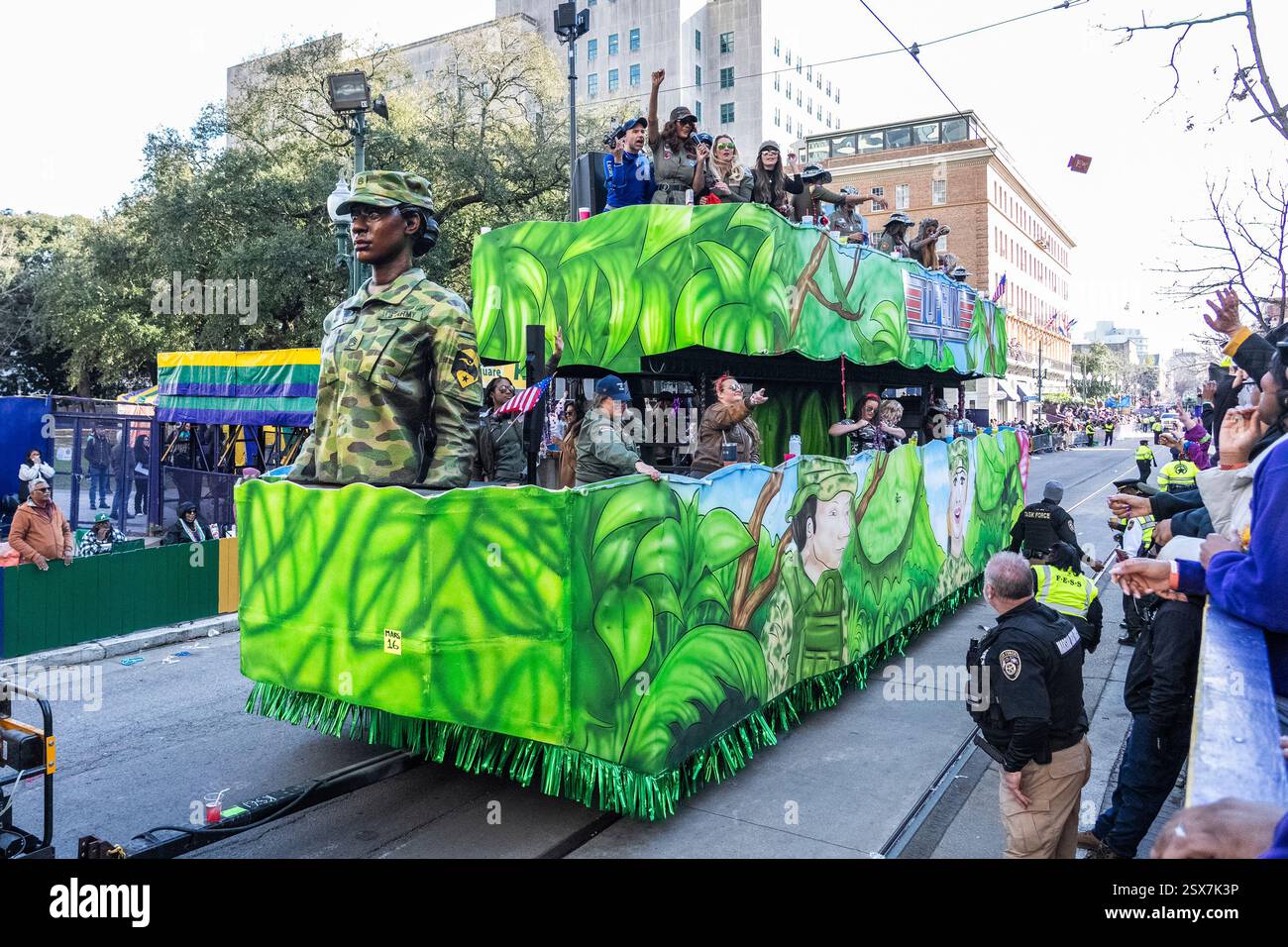 Paradegoers are seen during the Legion of Mars Parade Mardi Gras Parade ...