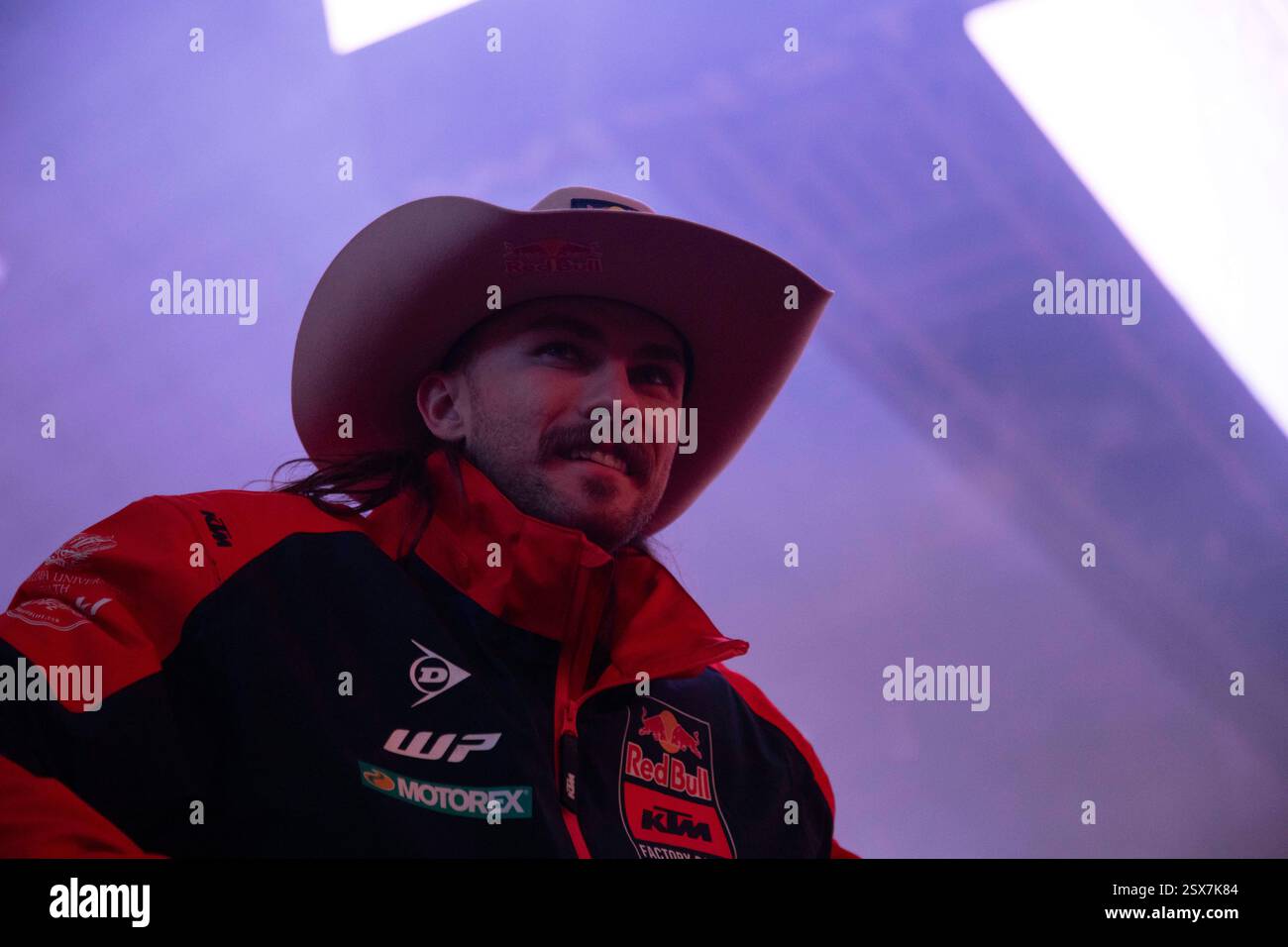 February 22, 2025, Arlington, Texas, USA: AARON PLESSINGER (7) is ...