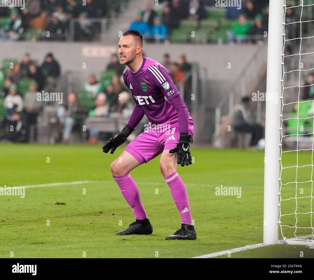 Austin, Texas, USA. 22nd Feb, 2025. Austin FC goalkeeper BRAD STUVER (1 ...