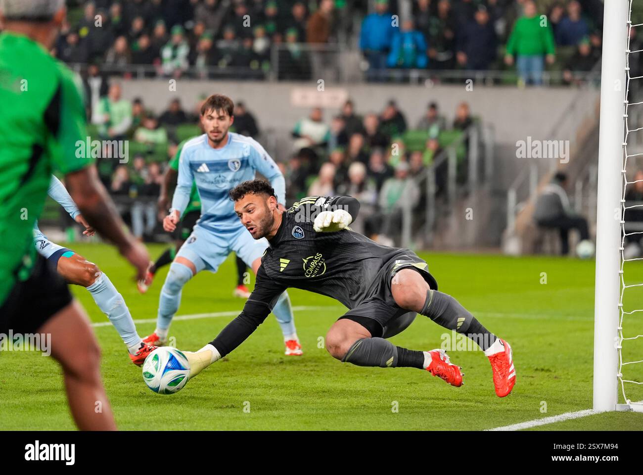 Austin, Texas, USA. 22nd Feb, 2025. Sporting Kansas City goalkeeper ...