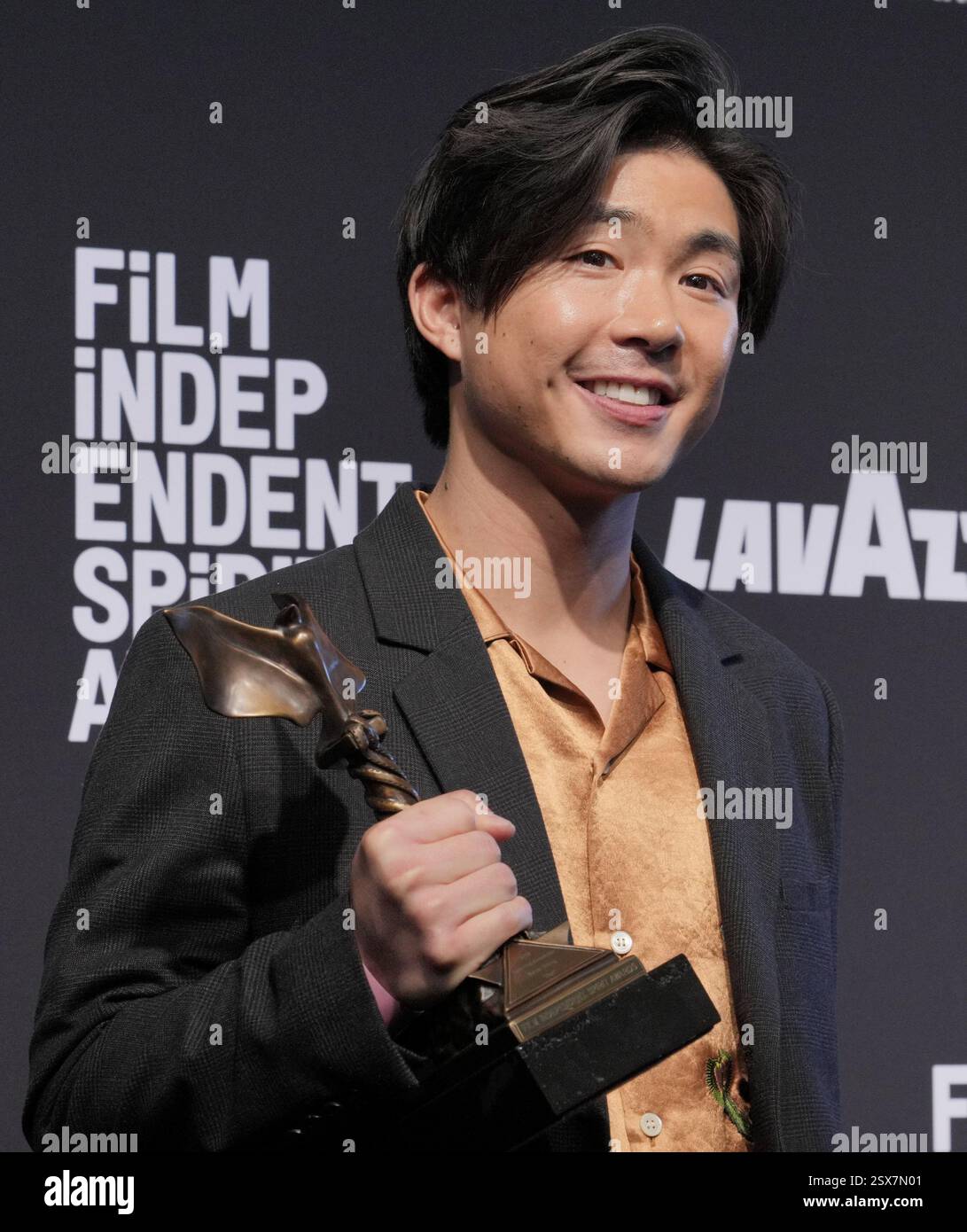 Los Angeles, USA. 22nd Feb, 2025. Sean Wang, winner of the Best First ...