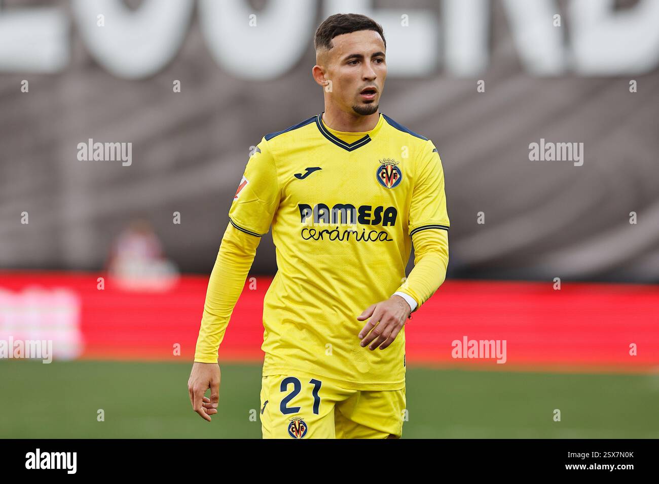 Madrid, Spain. 22nd Feb, 2025. Yeremy Pino (Villarreal) Football/Soccer ...