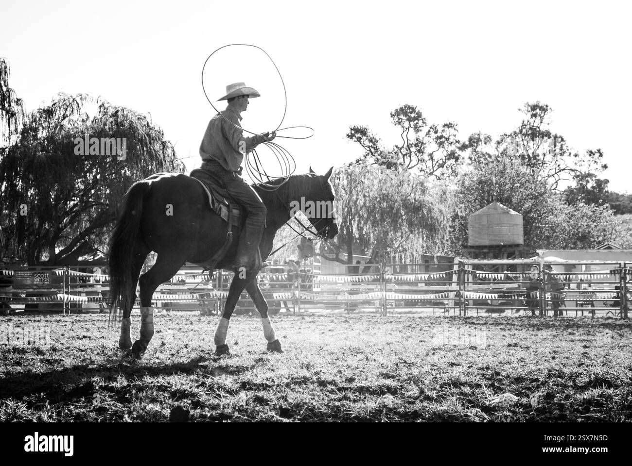Vintage rodeo poster cowboy hi-res stock photography and images - Alamy
