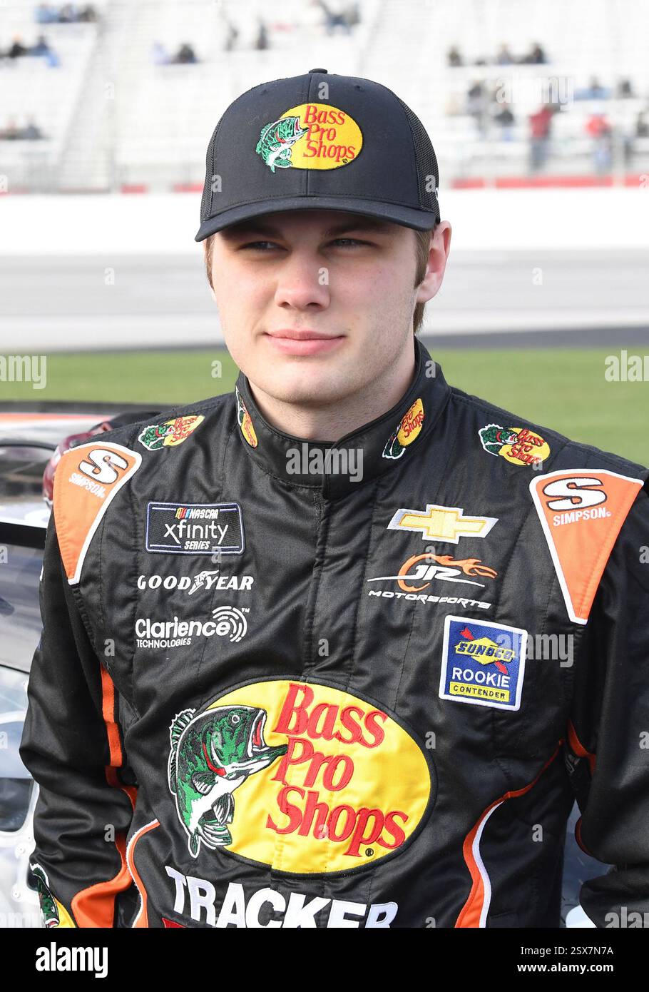 ATLANTA, GA - FEBRUARY 22: Carson Kvapil (#1 JR Motorsports Bass Pro ...