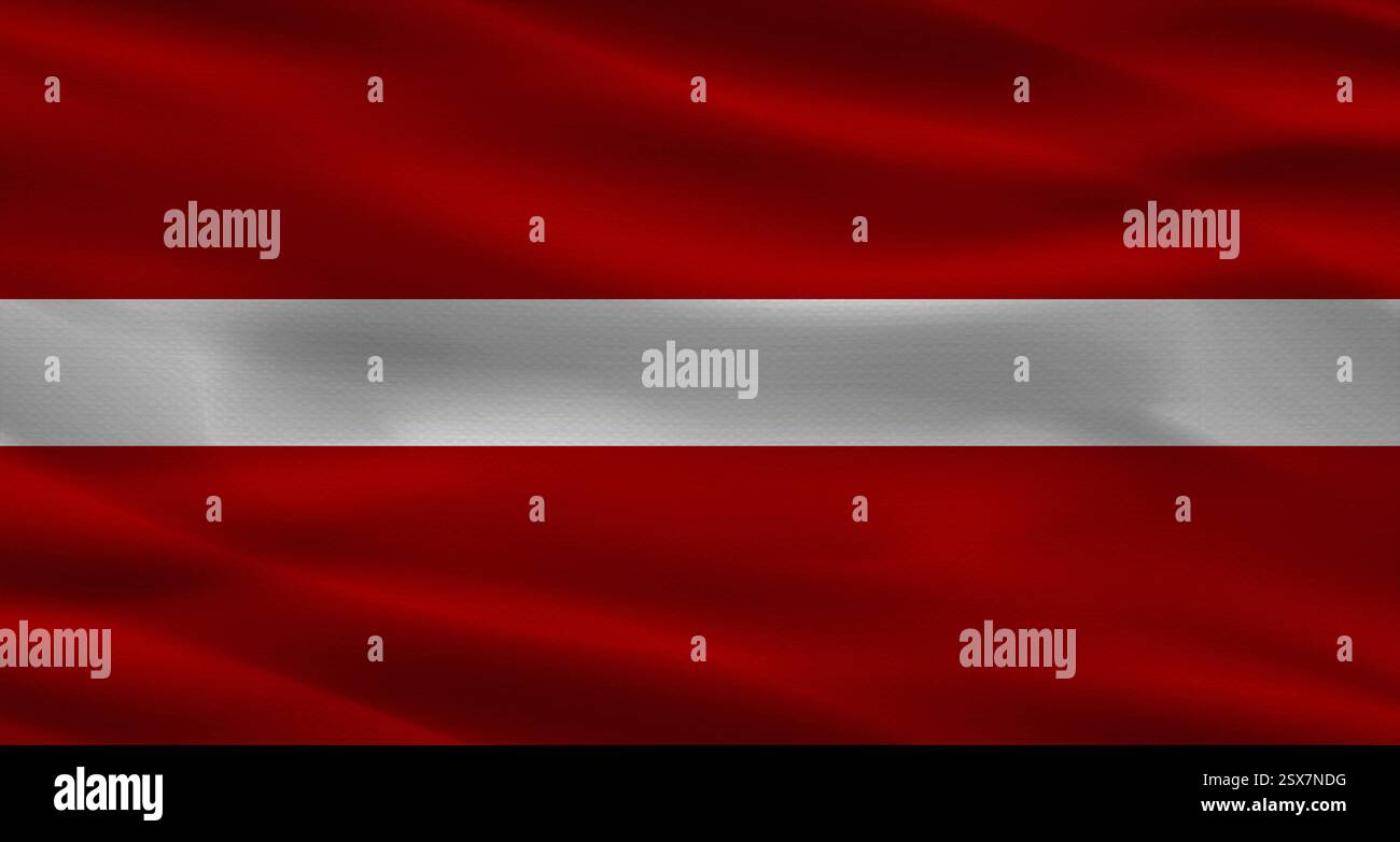 Latvian flag with a fabric texture waving. Close up of flag of Latvia with cloth texture Stock ...