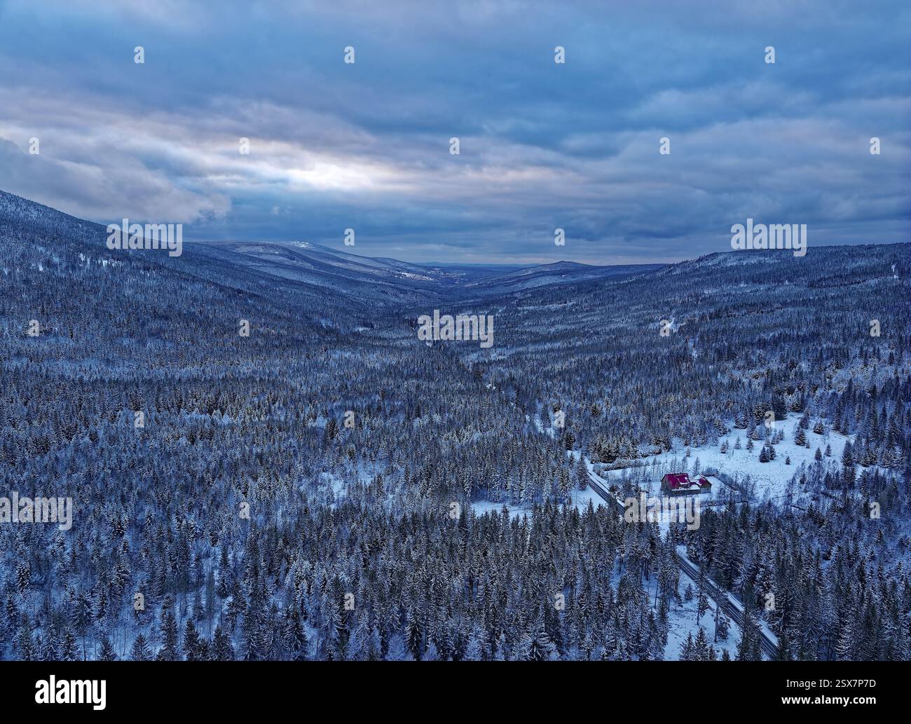 Aerial photos huge mountains forests hi-res stock photography and ...