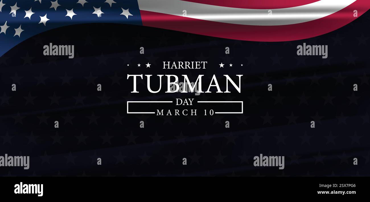 Honoring Harriet Tubman Celebrating Her Legacy on March 10 Stock Vector ...