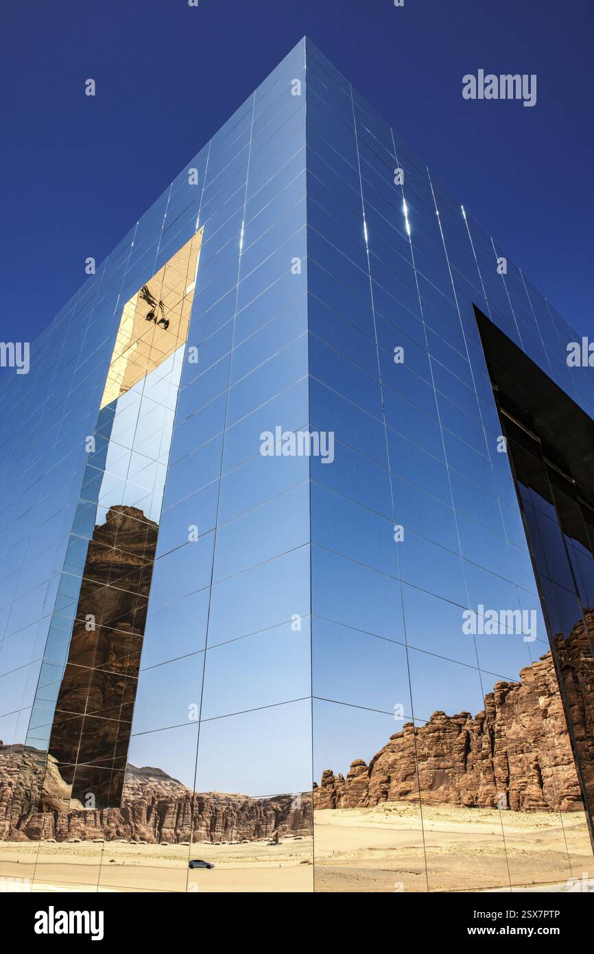 Maraya Concert Hall by the Gioforma architectural group, Al Ula, Kingdom of Saudi Arabia Stock ...