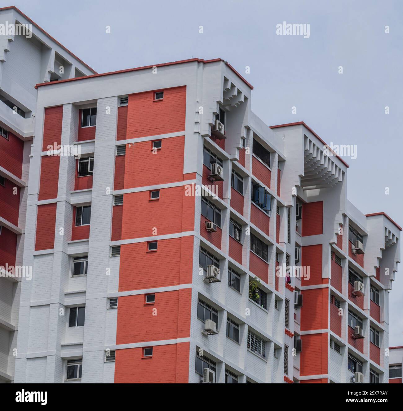 Singapore City, Singapore, January 22, 2019:Low angle view of white and ...
