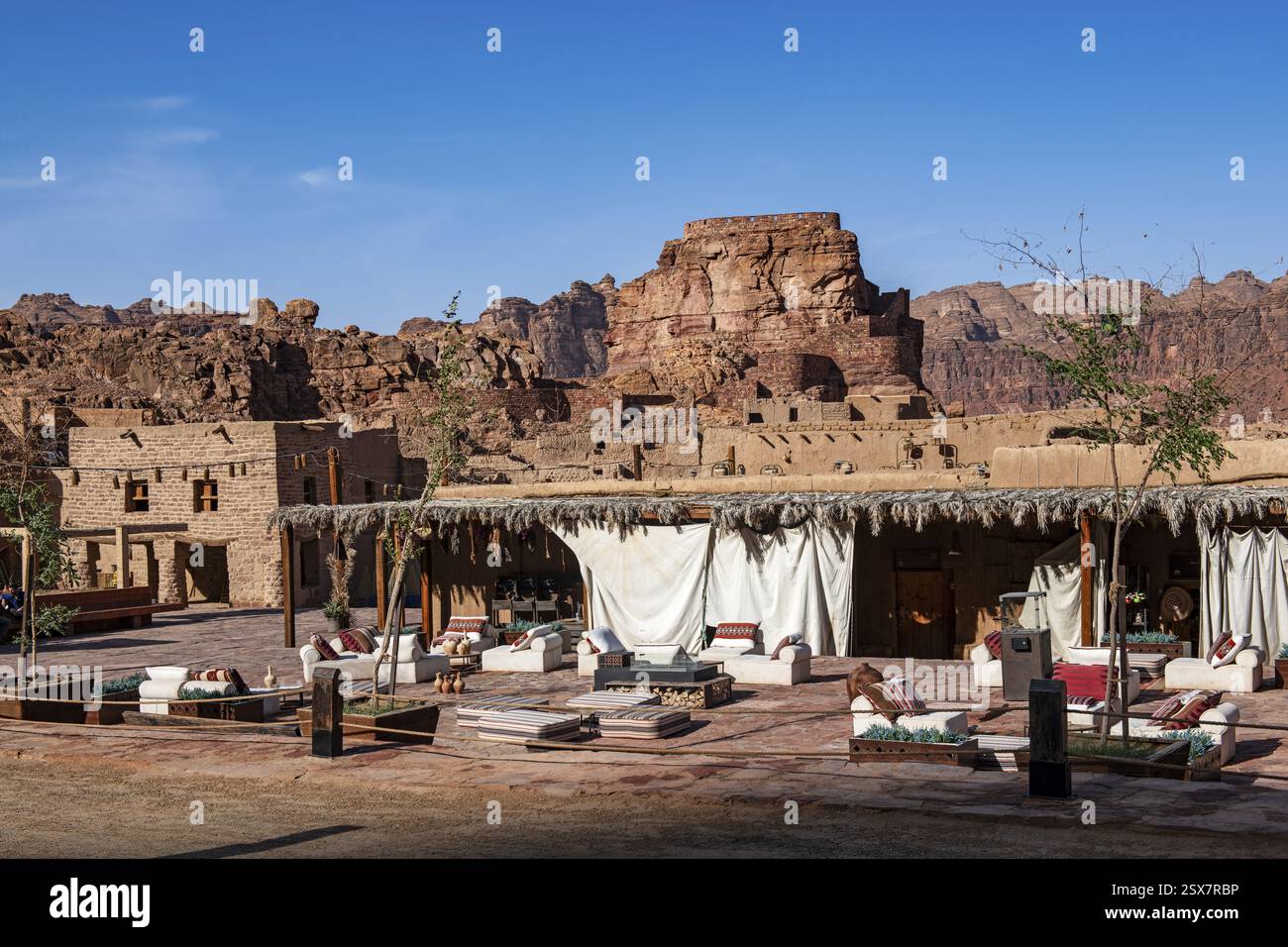 Old town with fortress of the Al Ula Oasis, Kingdom of Saudi Arabia ...