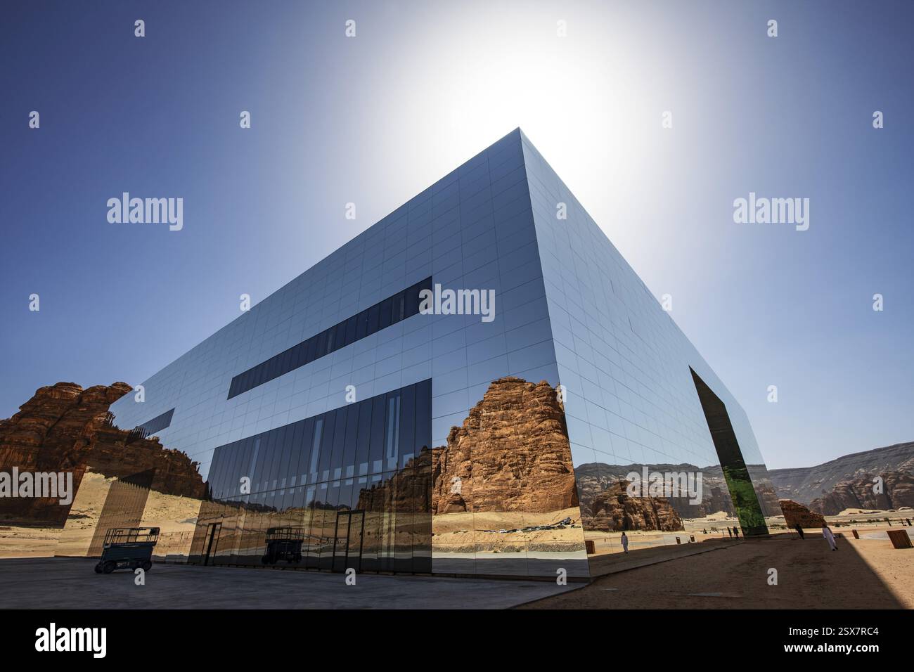 Maraya Concert Hall by the Gioforma architectural group, Al Ula, Kingdom of Saudi Arabia Stock ...