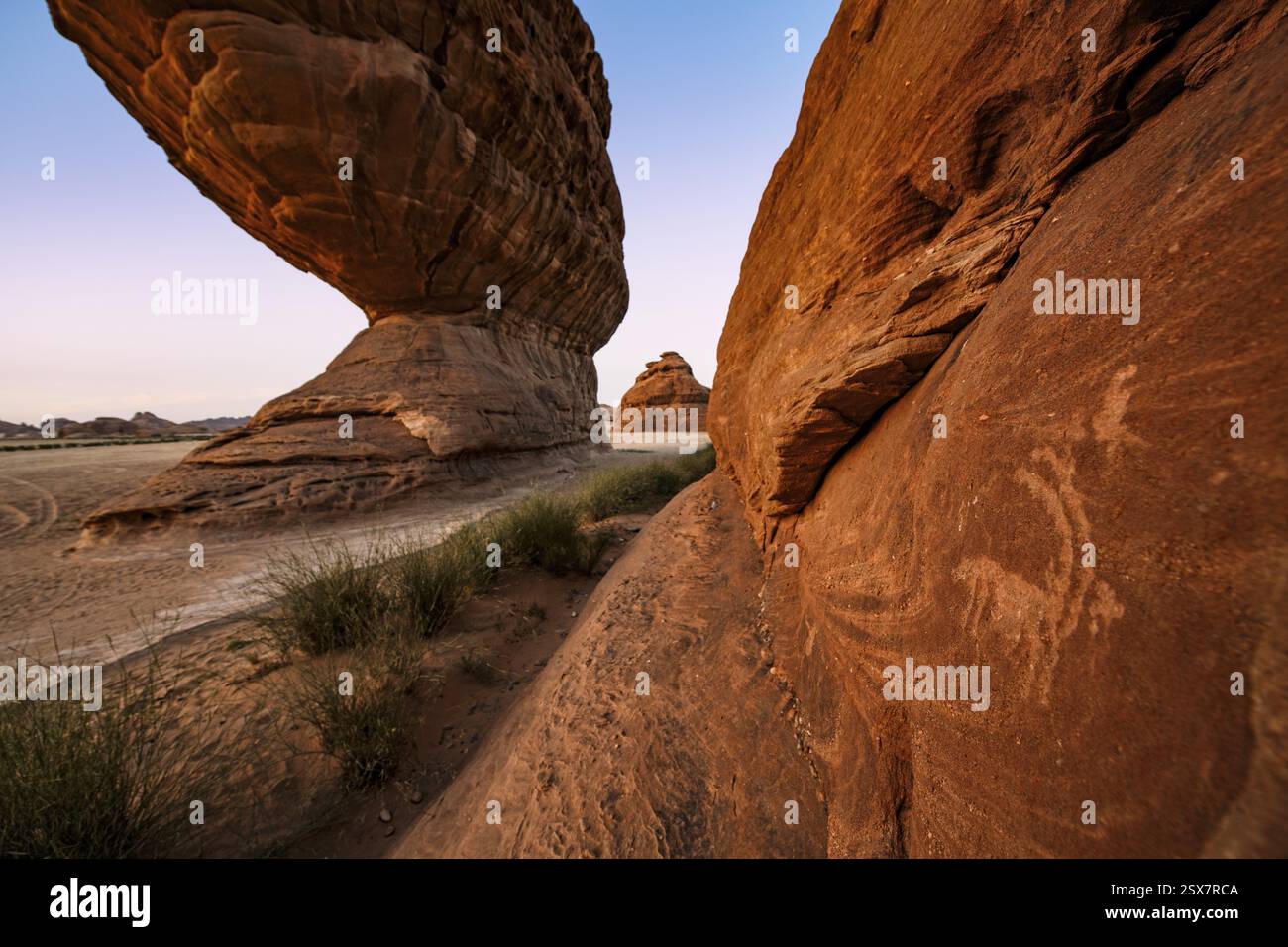 Rainbow Rock, The Arch, Hail Region, Al Ula, Saudi Arabia, Asia Stock ...